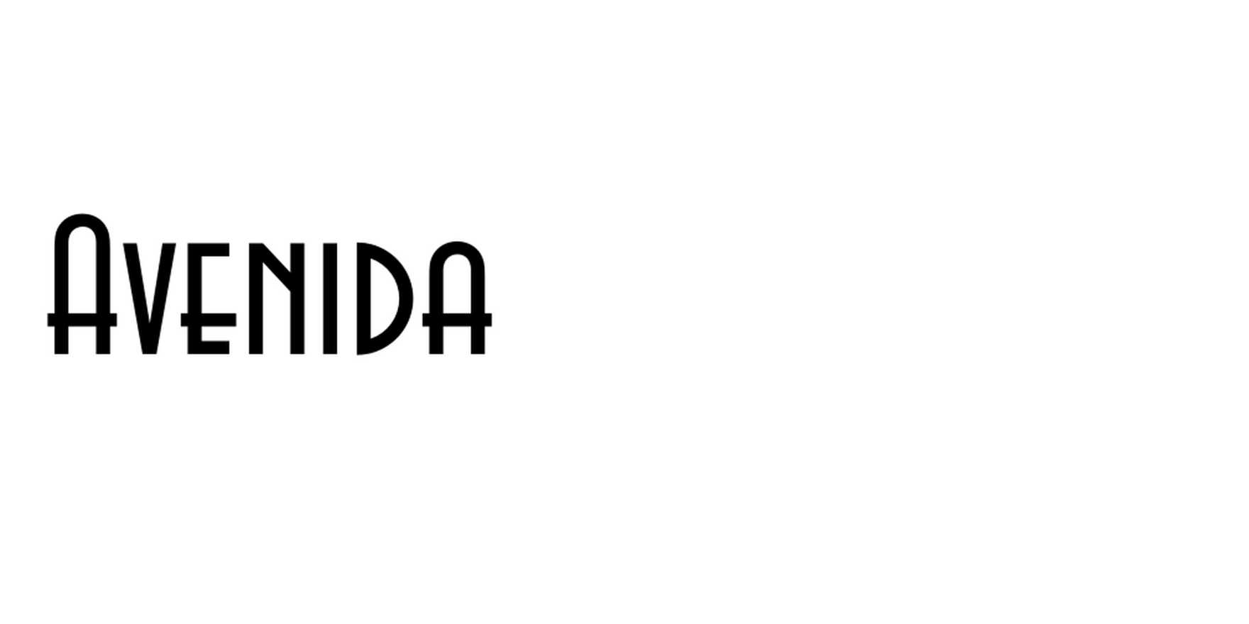 Avenida in use - Fonts In Use