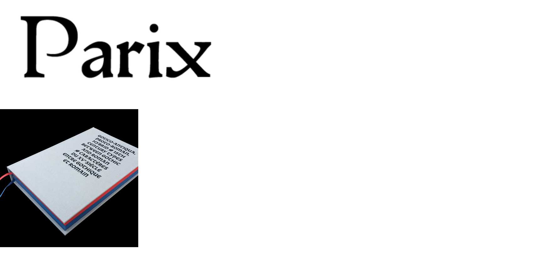Parix 111R in use - Fonts In Use