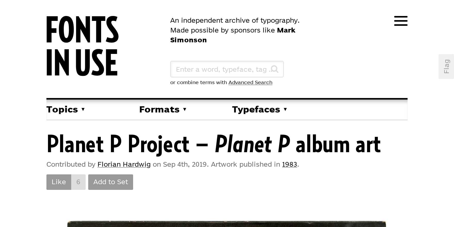 Planet P – Planet P Project - Fonts In Use