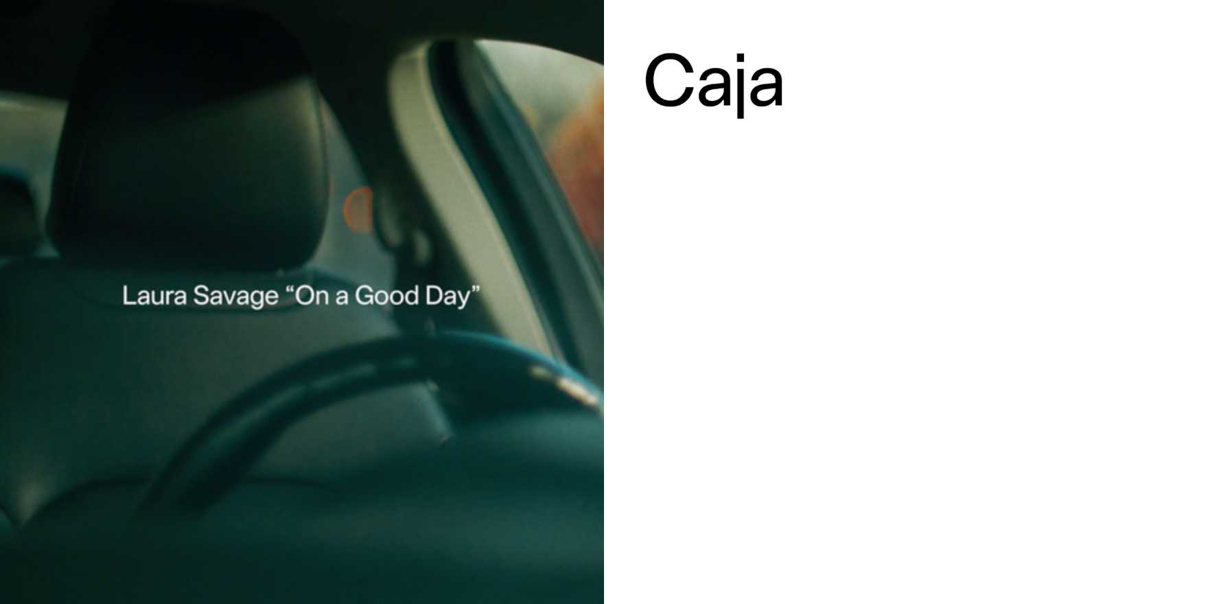 Laura Savage – “On A Good Day” music video titles - Fonts In Use