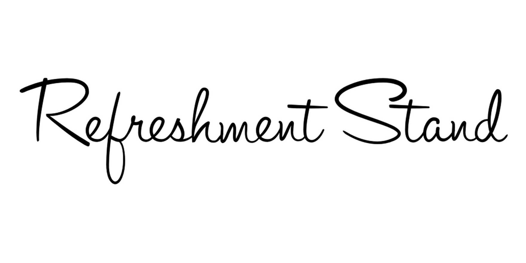 Refreshment Stand in use - Fonts In Use