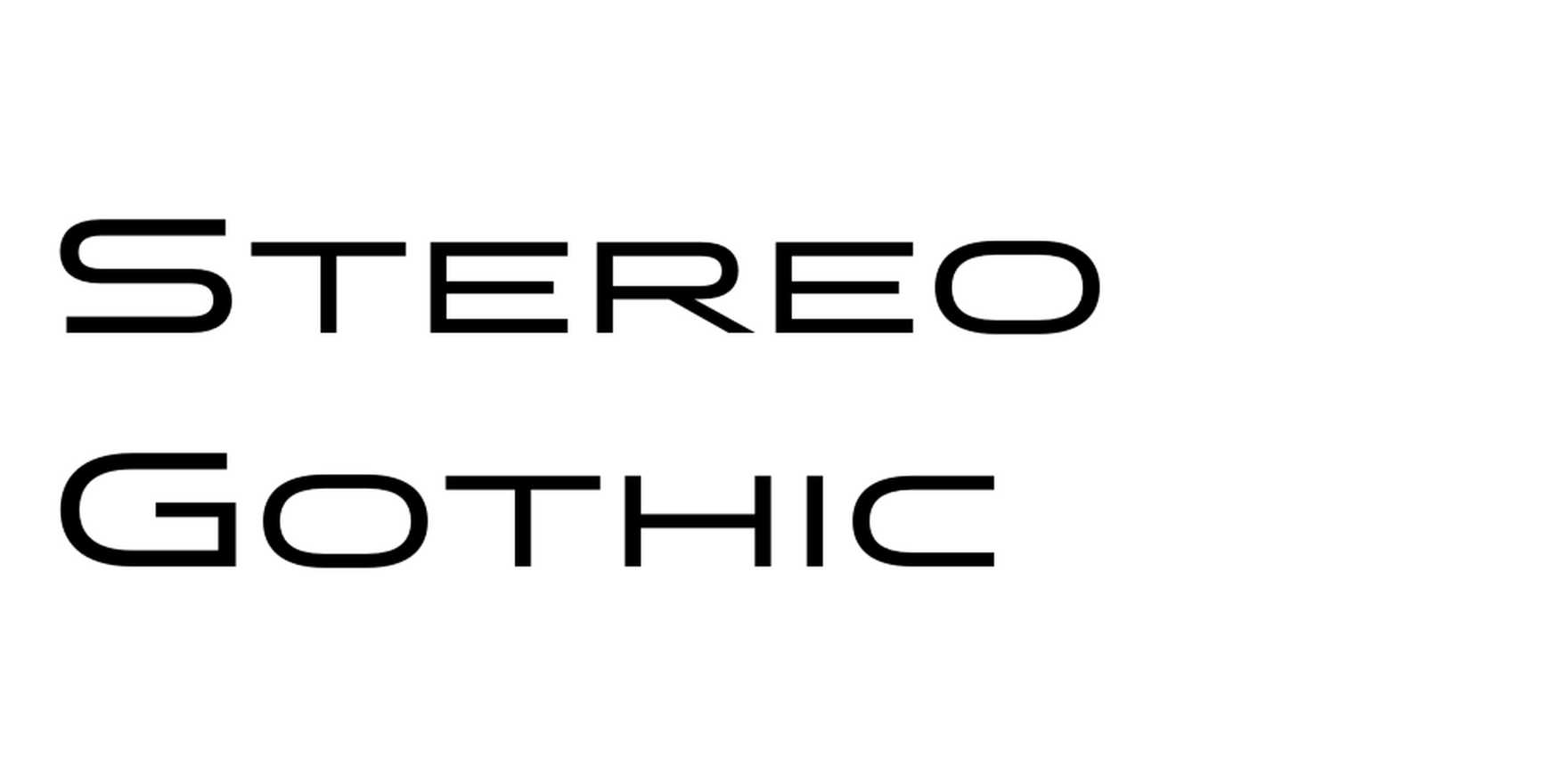 Stereo Gothic in use - Fonts In Use