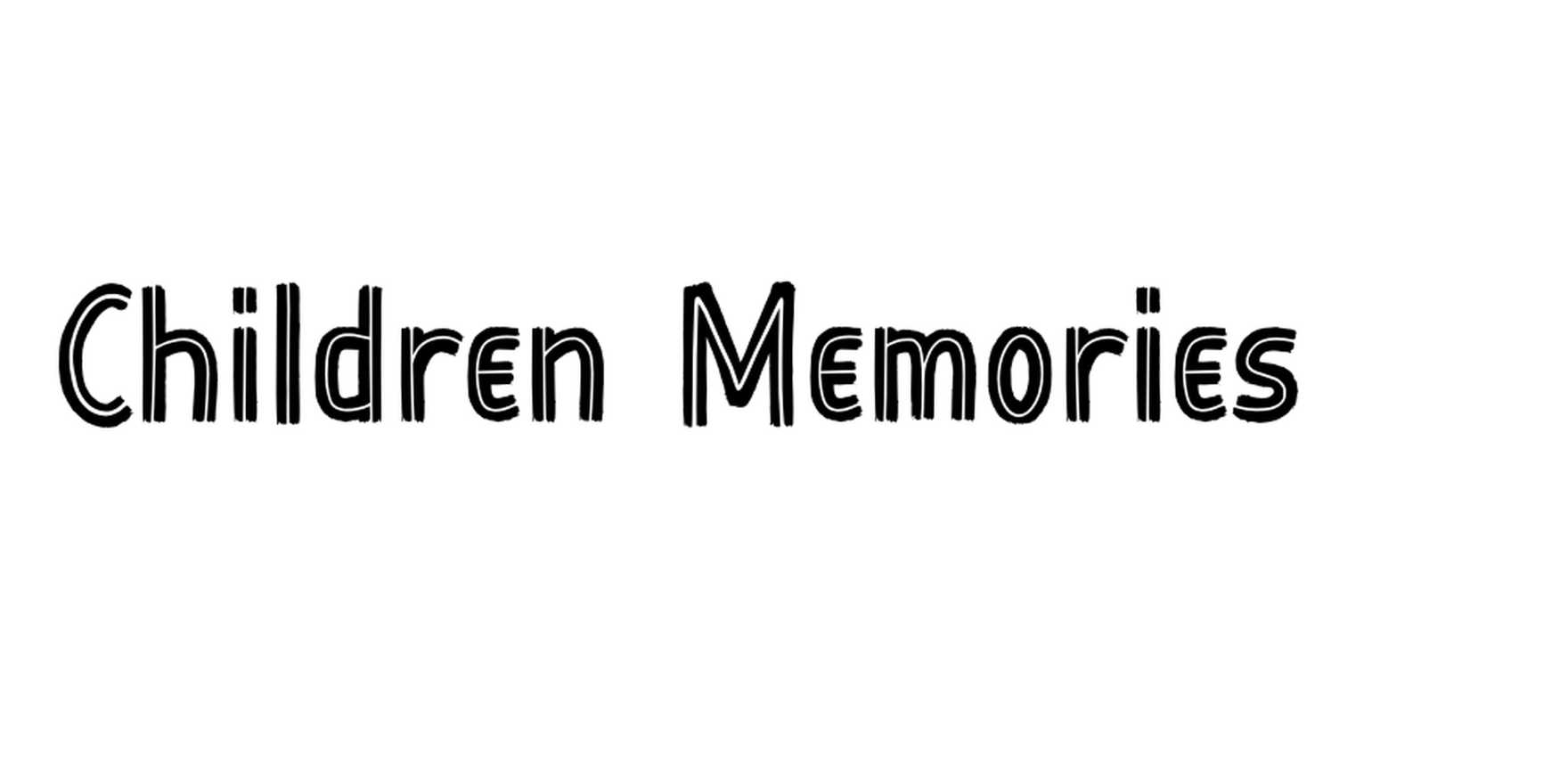 Children Memories in use - Fonts In Use