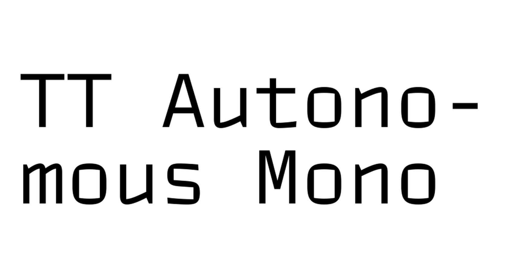 TT Autonomous Mono in use - Fonts In Use