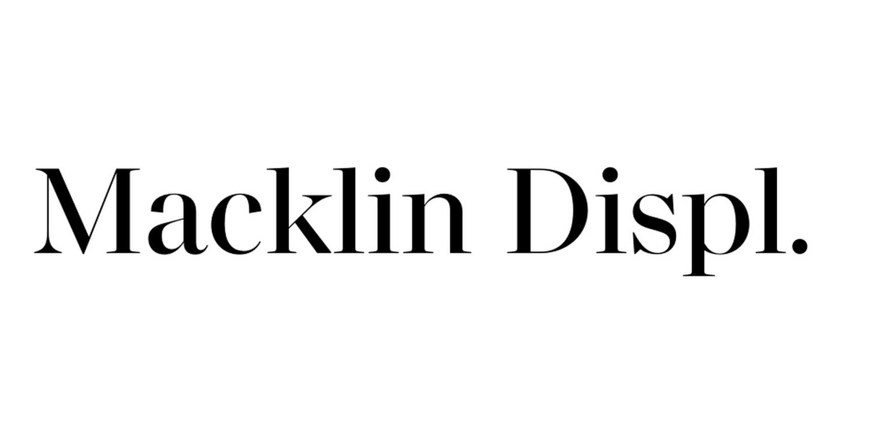 Macklin Display in use - Fonts In Use