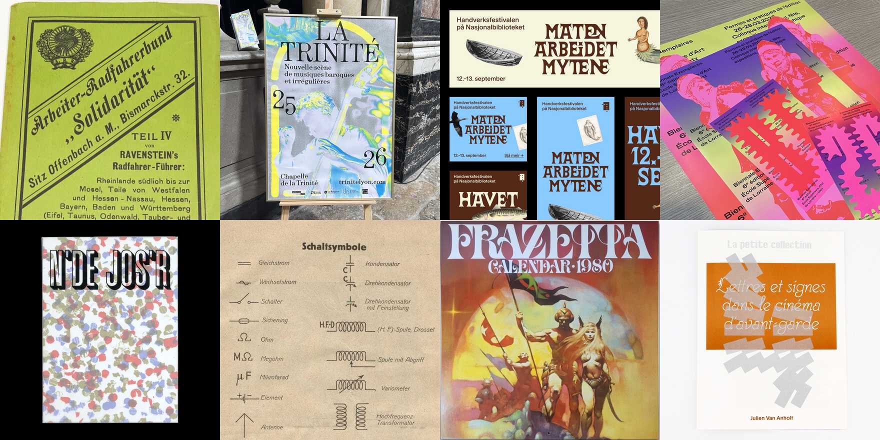Booklets/Pamphlets - Fonts In Use