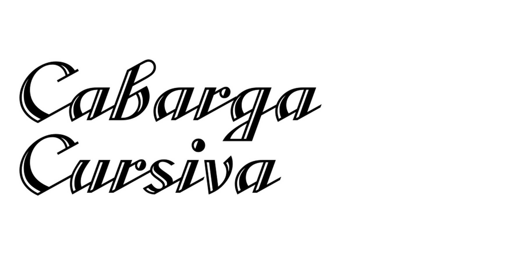 Cabarga Cursiva in use - Fonts In Use