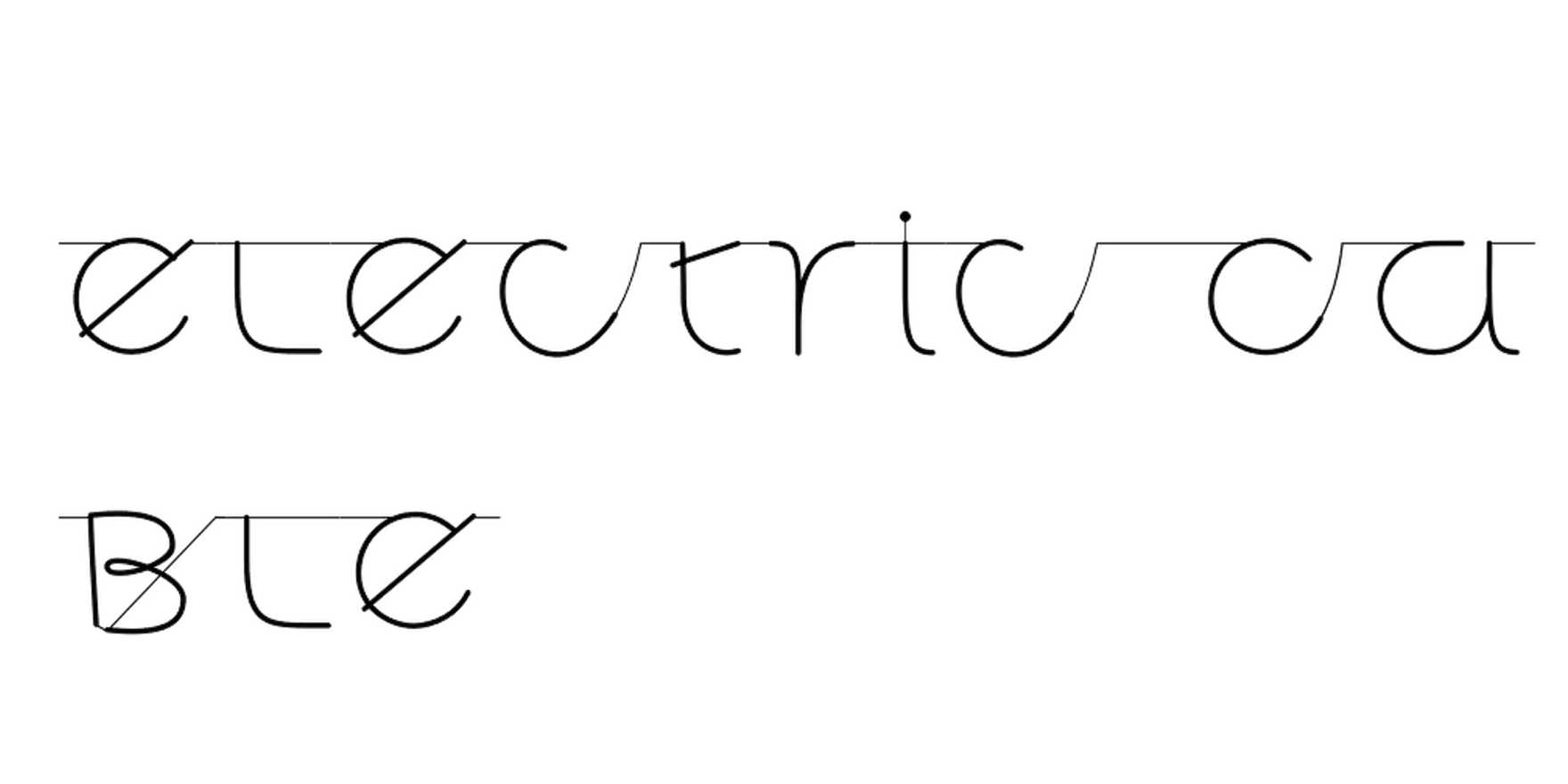 Electric Cable in use - Fonts In Use