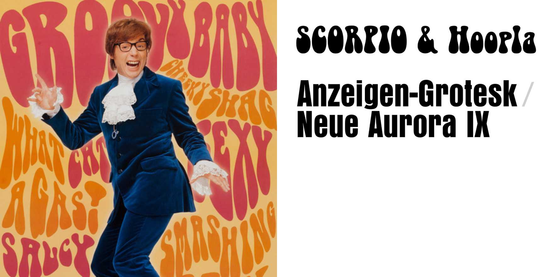 Austin Powers: International Man of Mystery movie poster - Fonts In Use