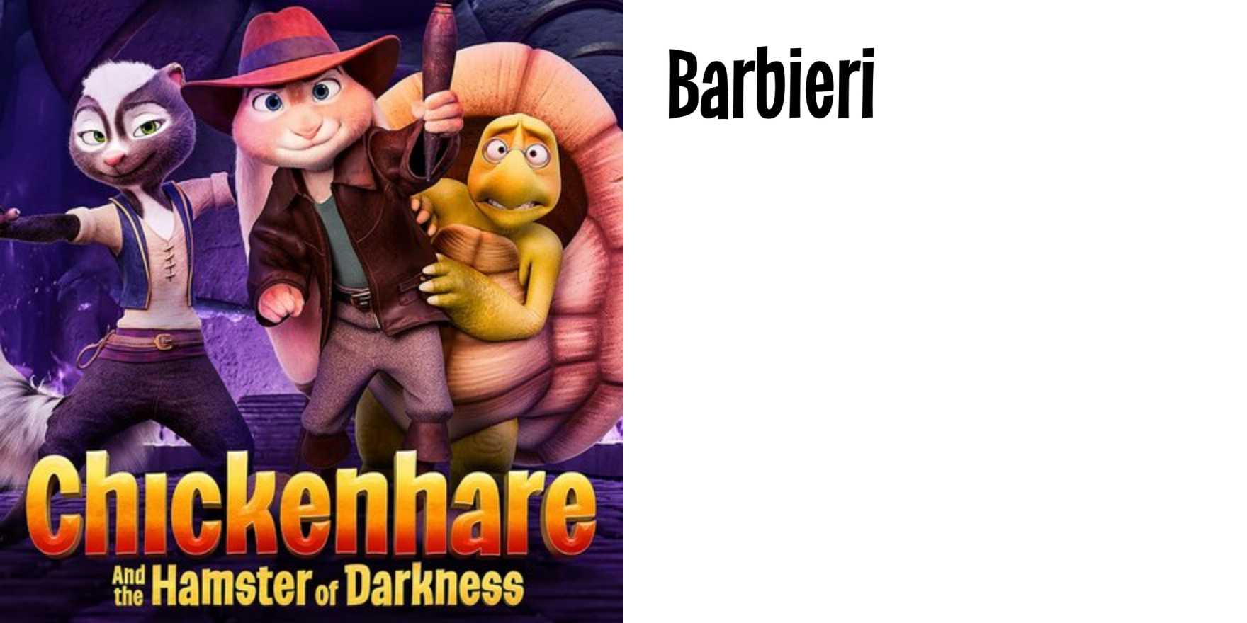 Chickenhare and the Hamster of Darkness movie posters - Fonts In Use