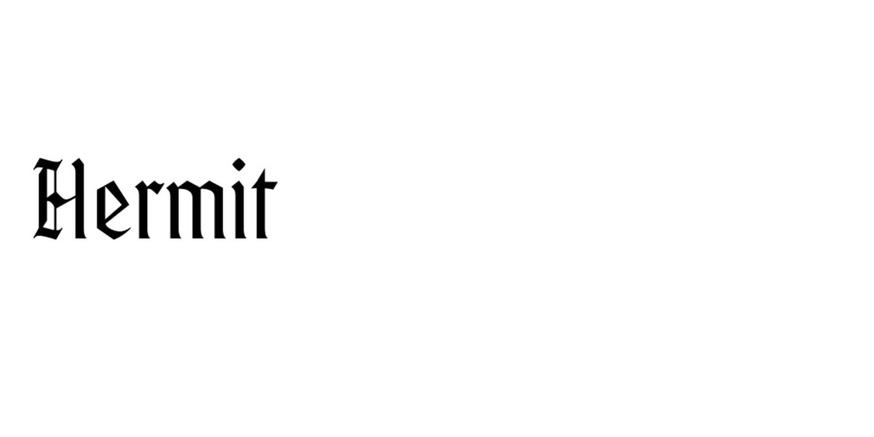 Hermit in use - Fonts In Use