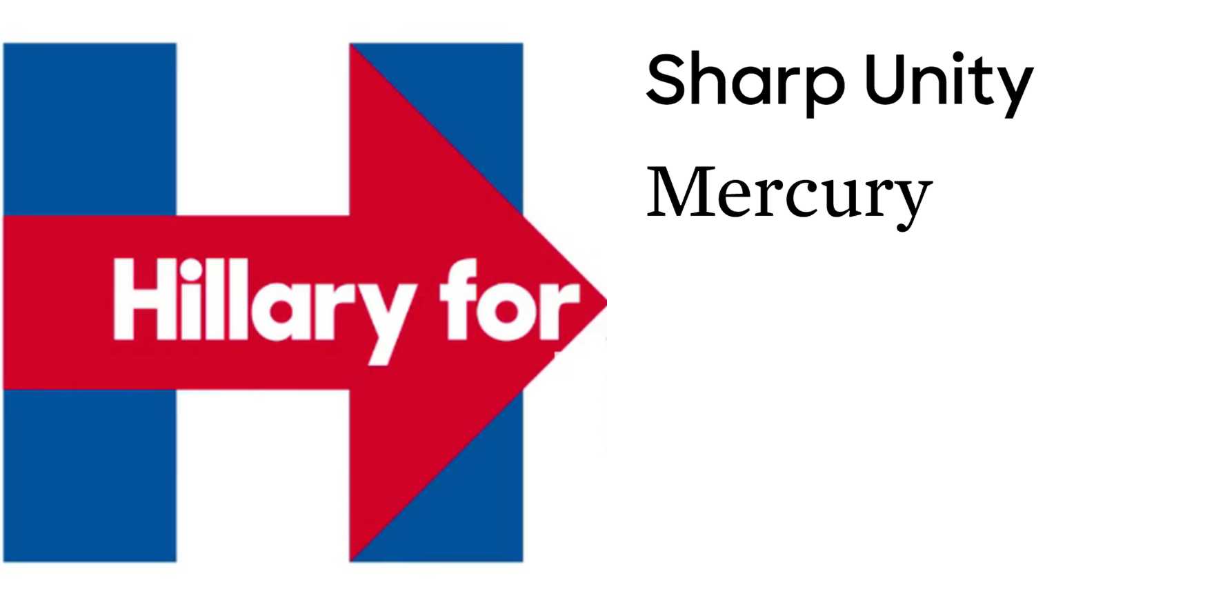 Hillary for America website and logo - Fonts In Use