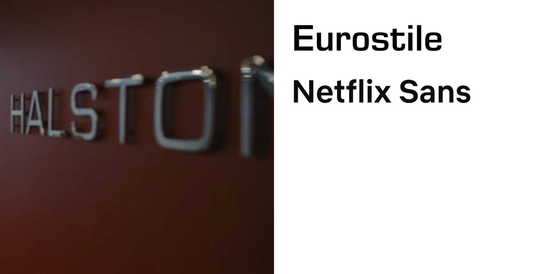 Halston (Netflix) - Fonts In Use
