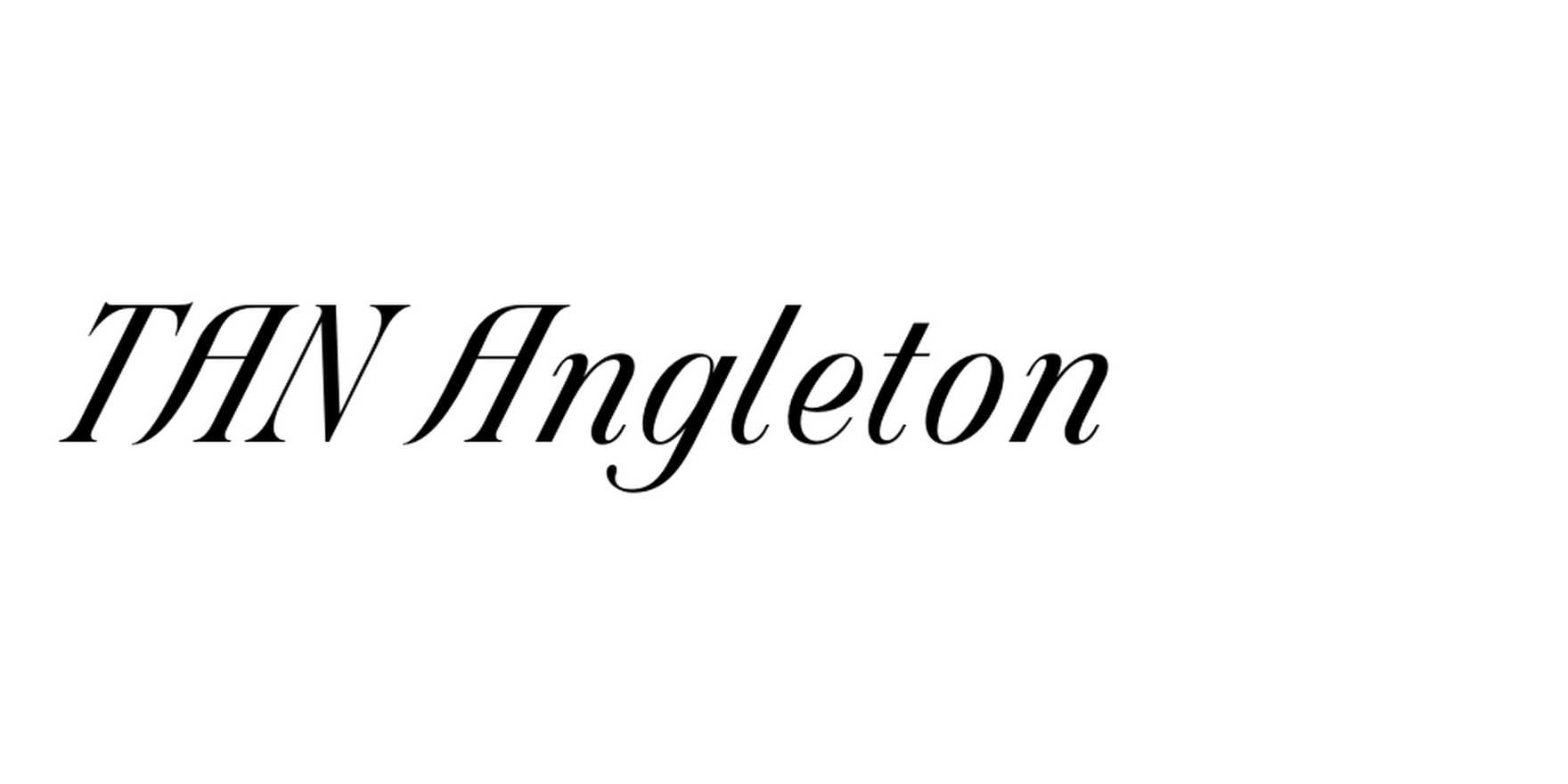 TAN Angleton in use - Fonts In Use