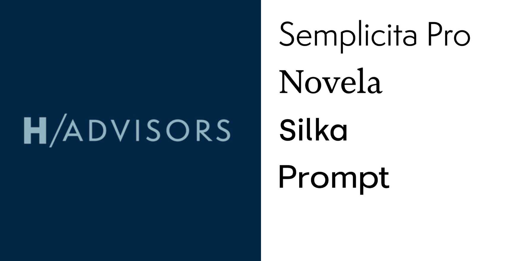 H/Advisors - Fonts In Use