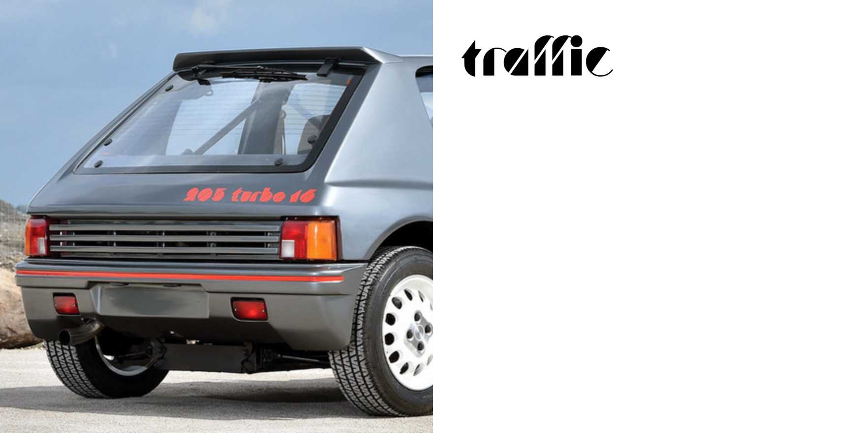Peugeot 205 Turbo 16 - Fonts In Use