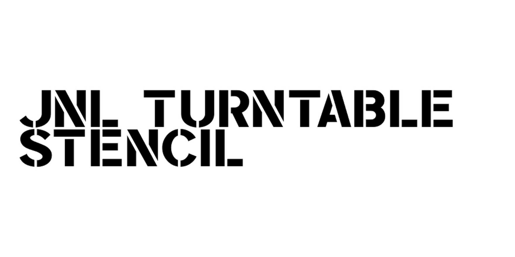 JNL Turntable Stencil in use - Fonts In Use
