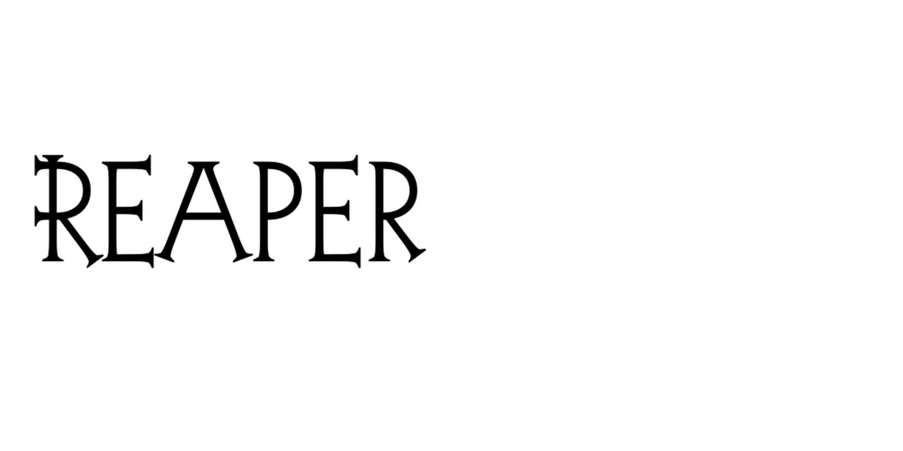 Reaper in use - Fonts In Use