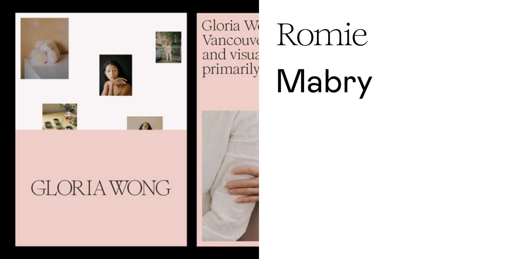 Gloria Wong - Fonts In Use