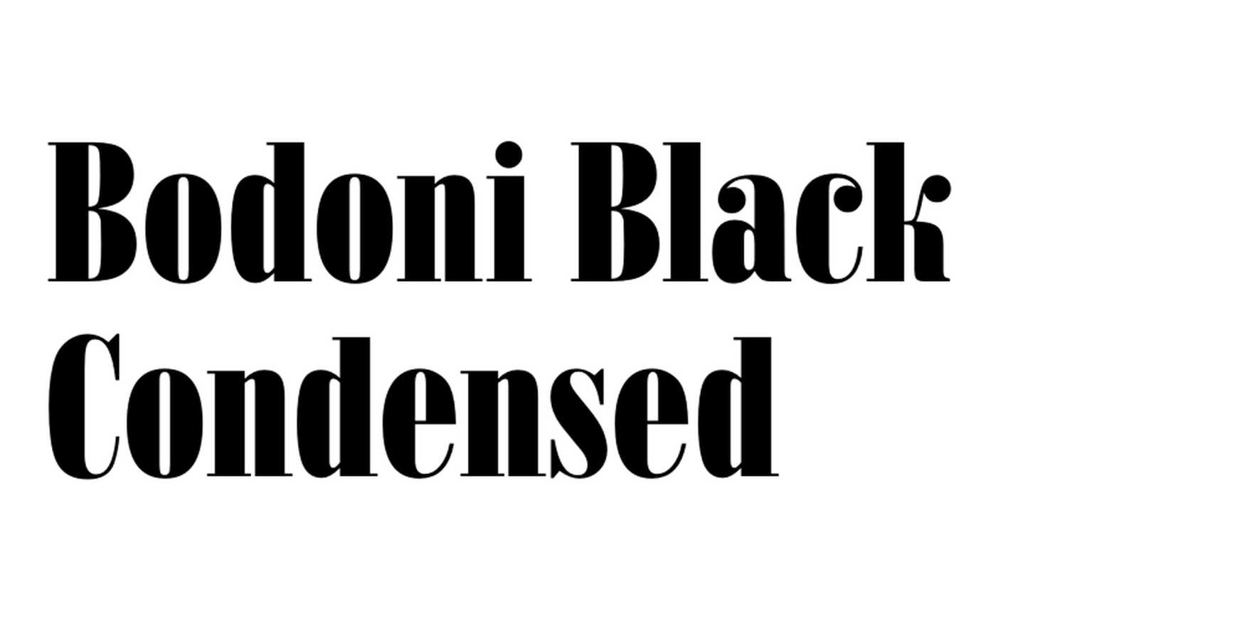 bodoni poster condensed