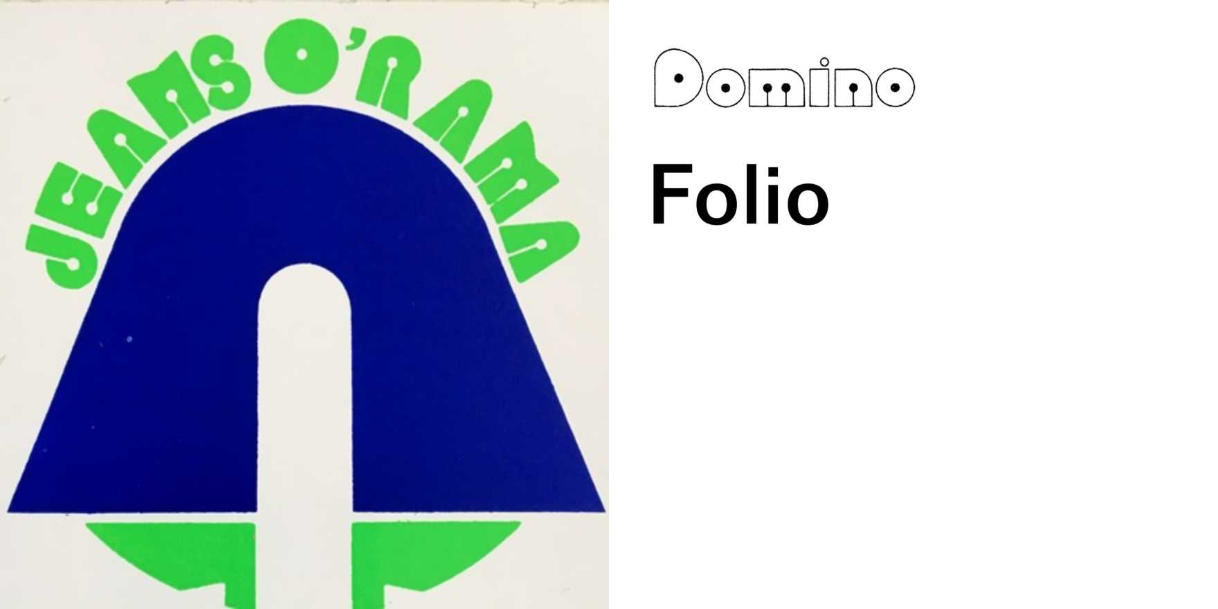 Jeans O’Rama logo sticker - Fonts In Use