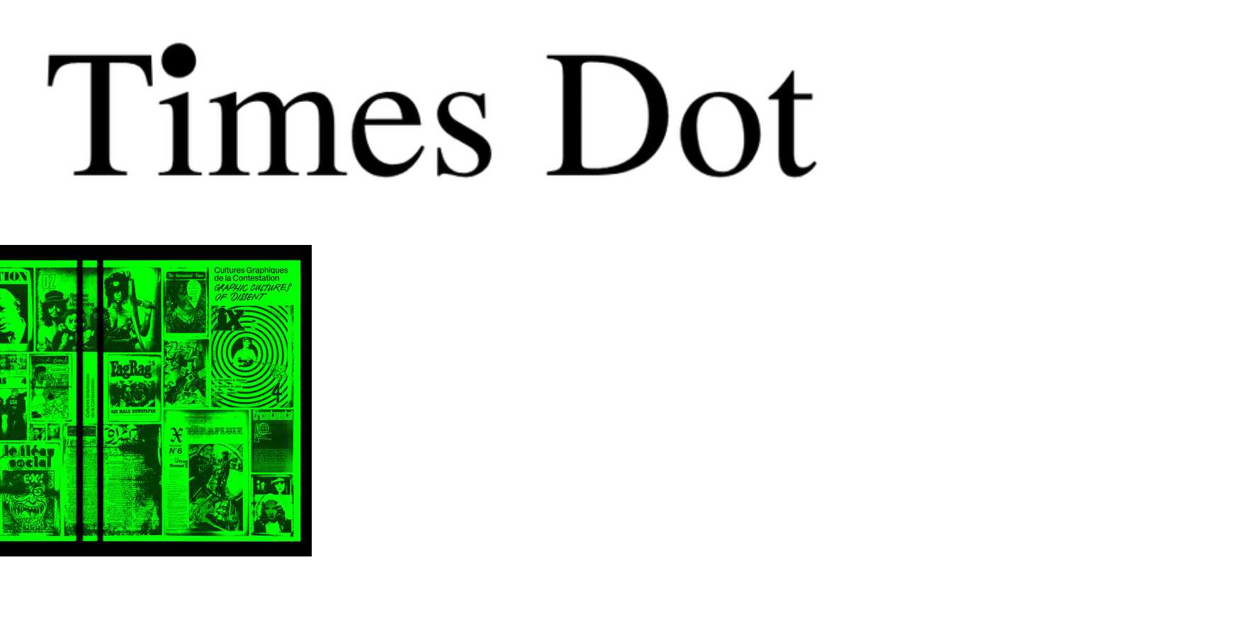 Times Dot in use - Fonts In Use