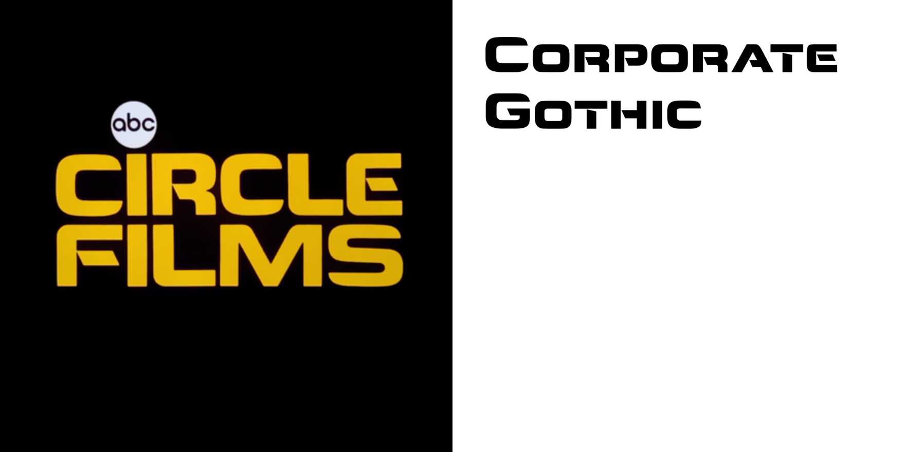 ABC Circle Films logo - Fonts In Use