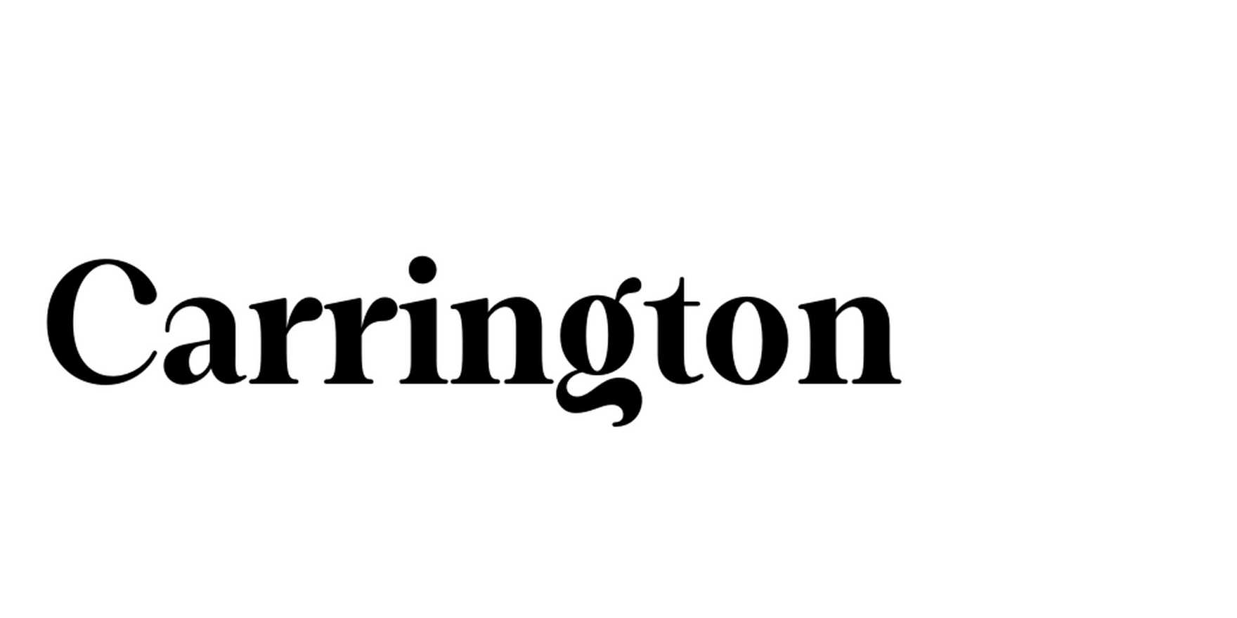 Carrington in use - Fonts In Use