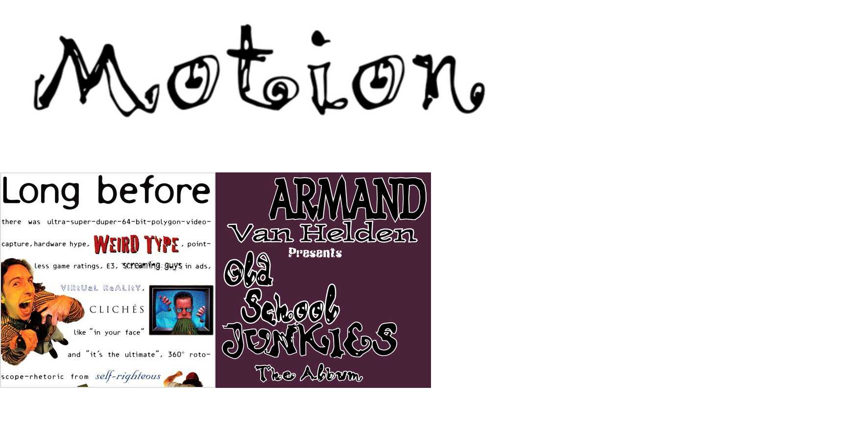 Motion in use - Fonts In Use