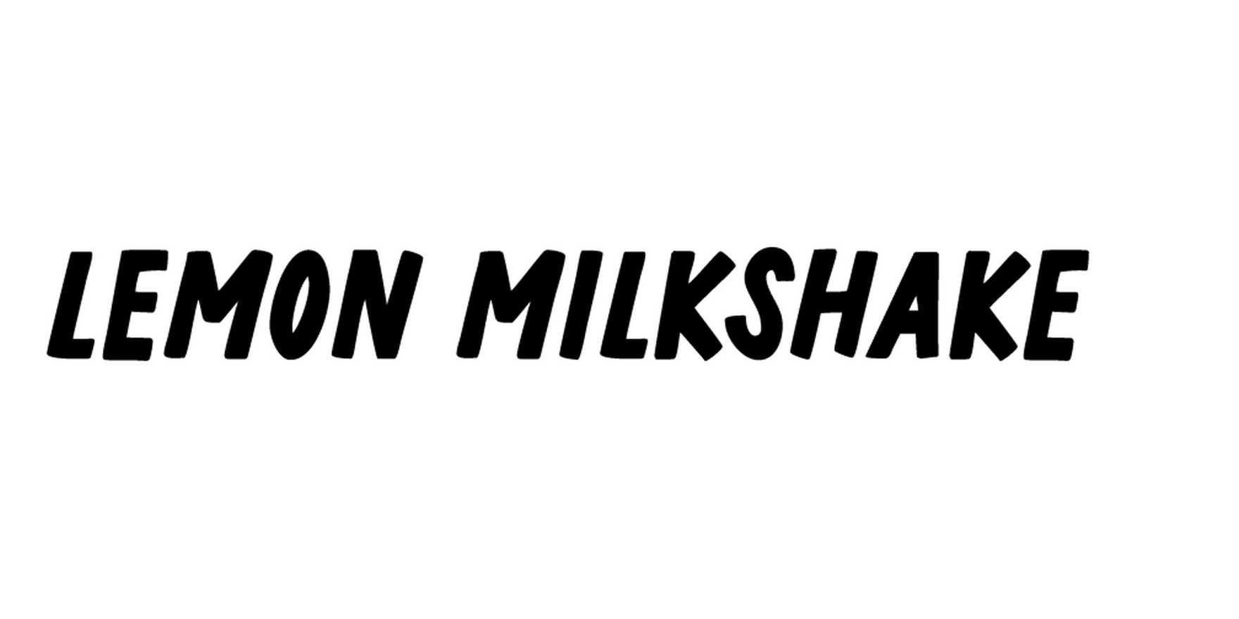 Lemon Milkshake in use - Fonts In Use