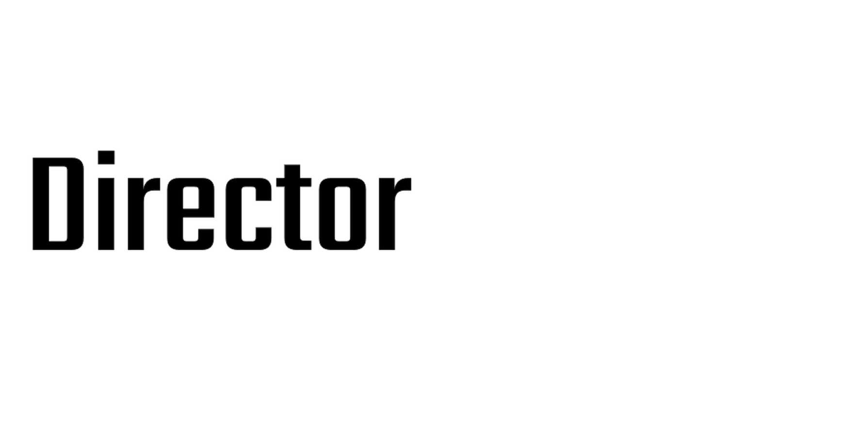 Director in use - Fonts In Use