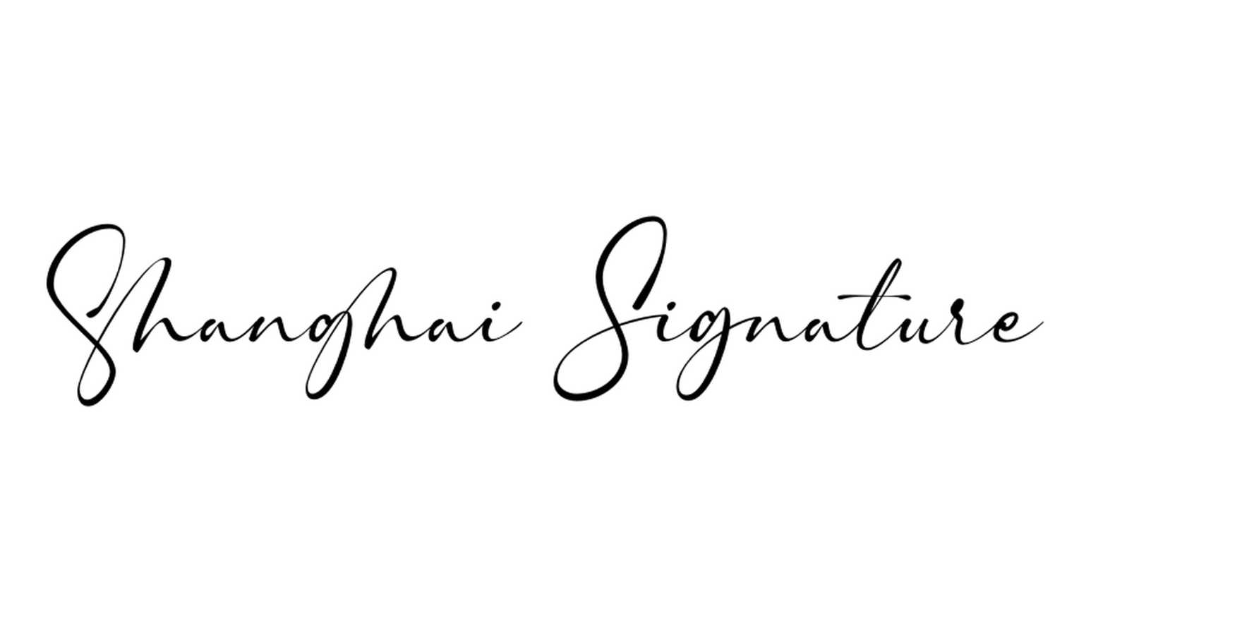 Shanghai Signature in use - Fonts In Use