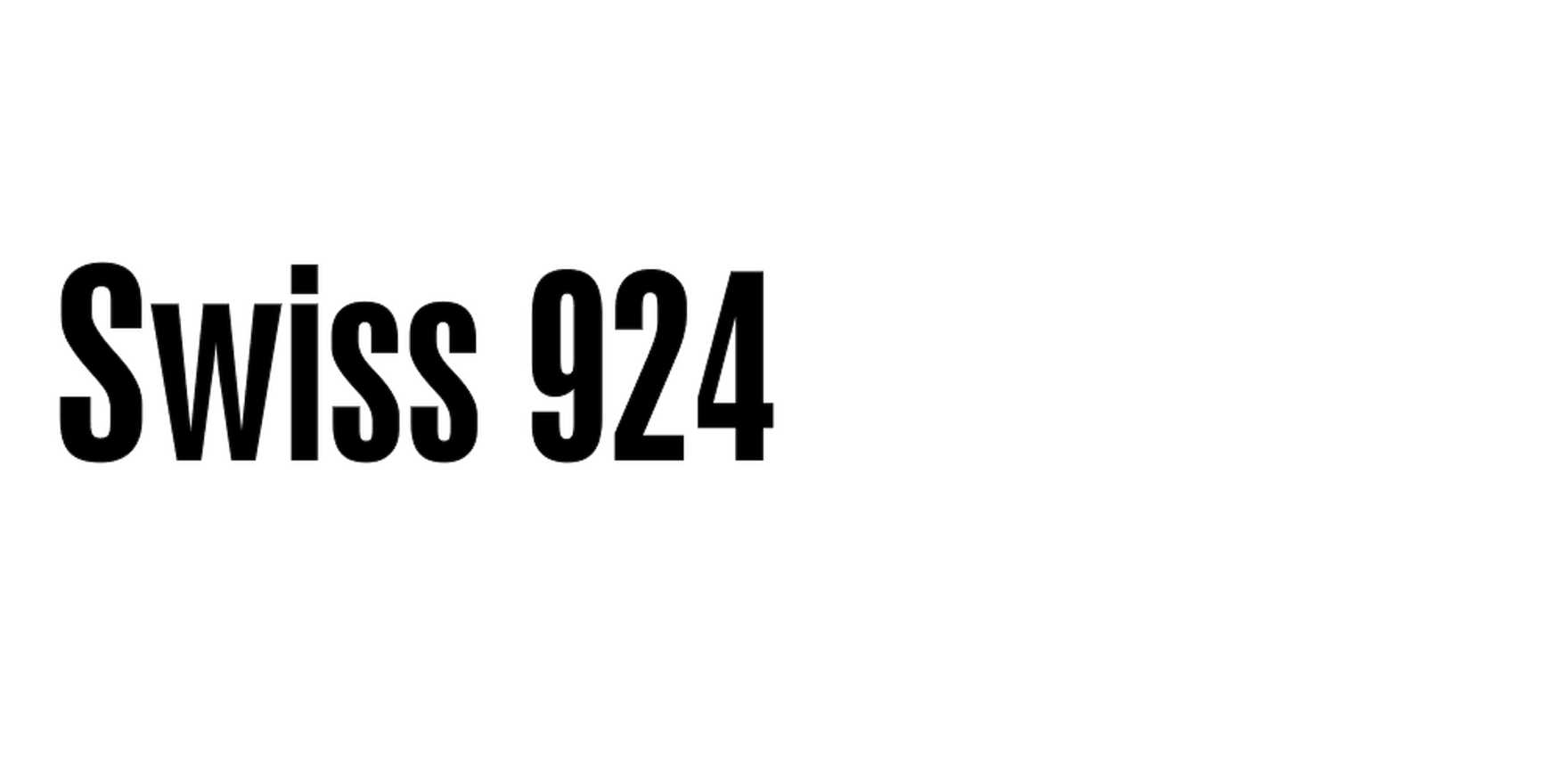 Swiss 924 in use - Fonts In Use