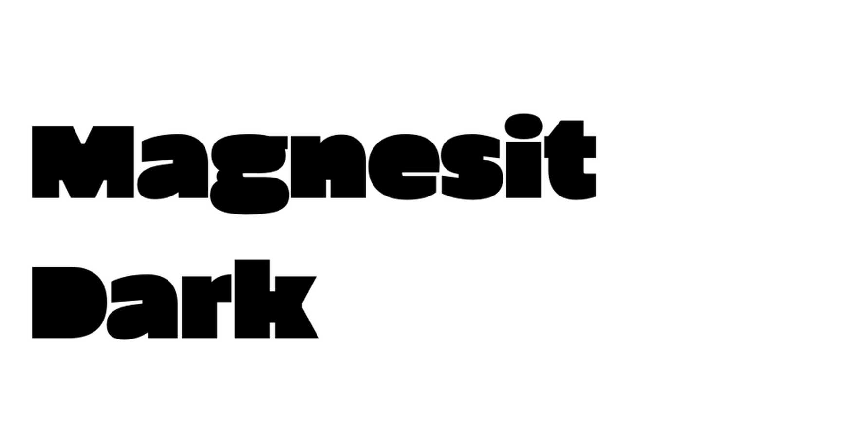 Magnesit Dark in use - Fonts In Use