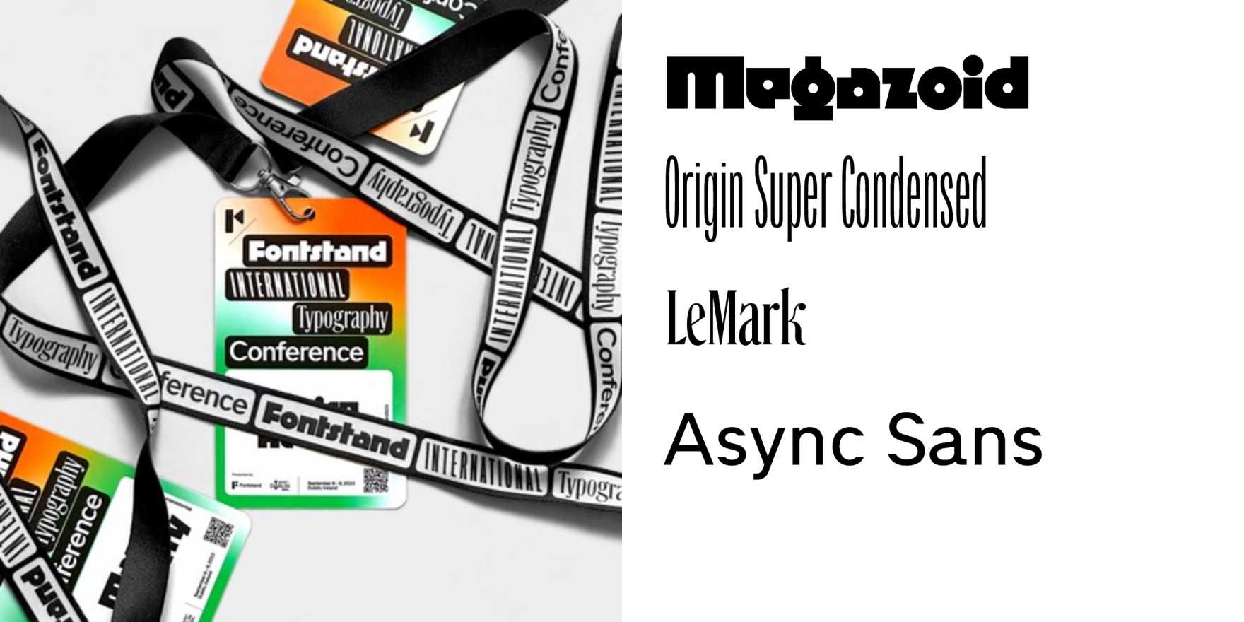 Fontstand Conference 2023 - Fonts In Use
