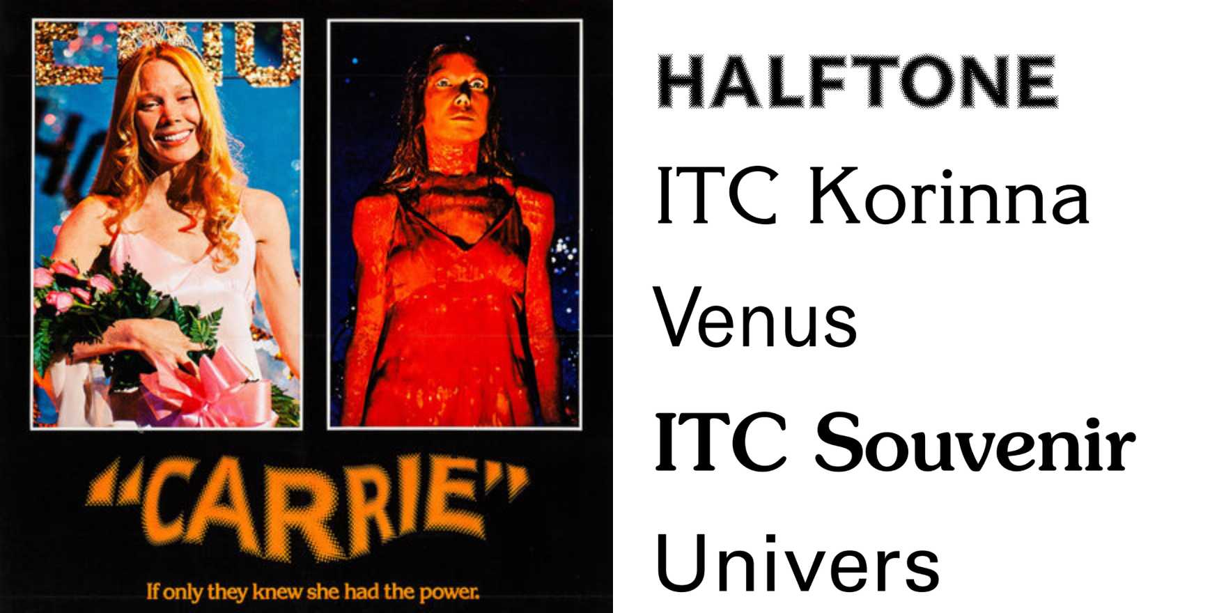 Carrie movie posters - Fonts In Use