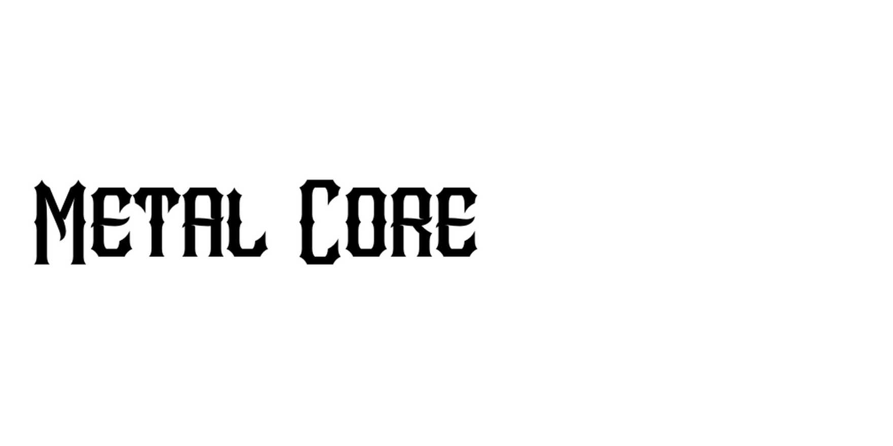 Metal Core in use - Fonts In Use