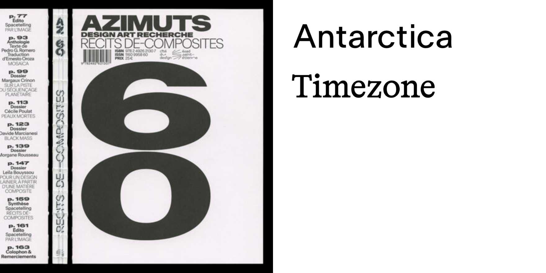 Azimuts 60, “Récits dé-composites” - Fonts In Use