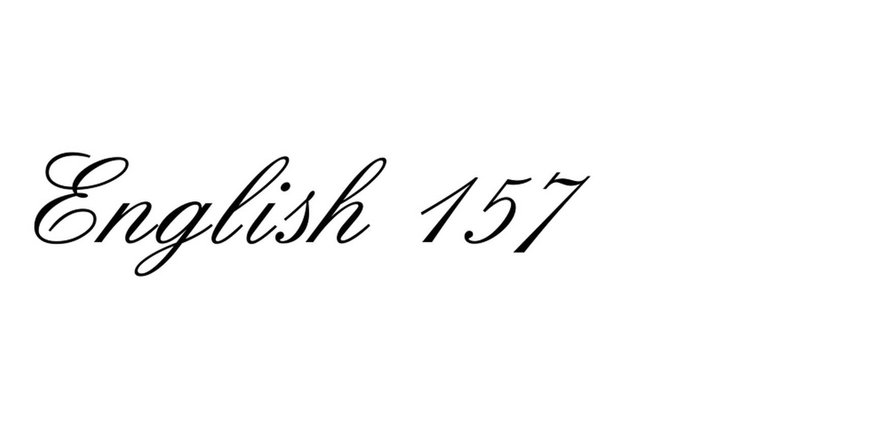 English 157 in use - Fonts In Use