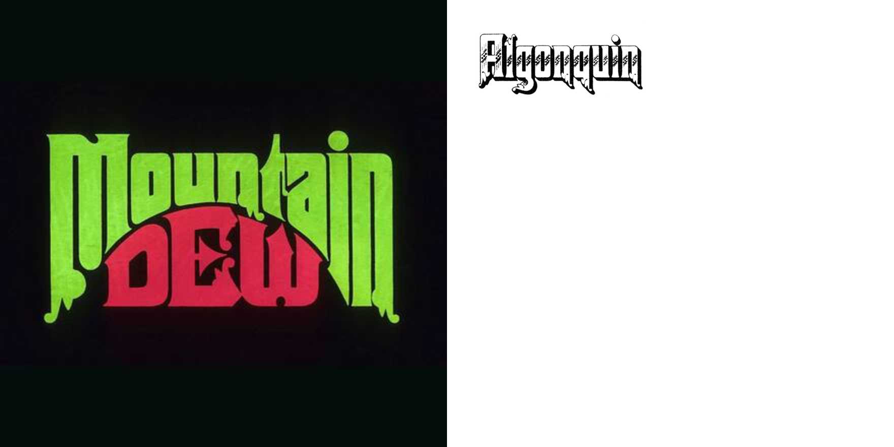 Mountain Dew logo proposal - Fonts In Use