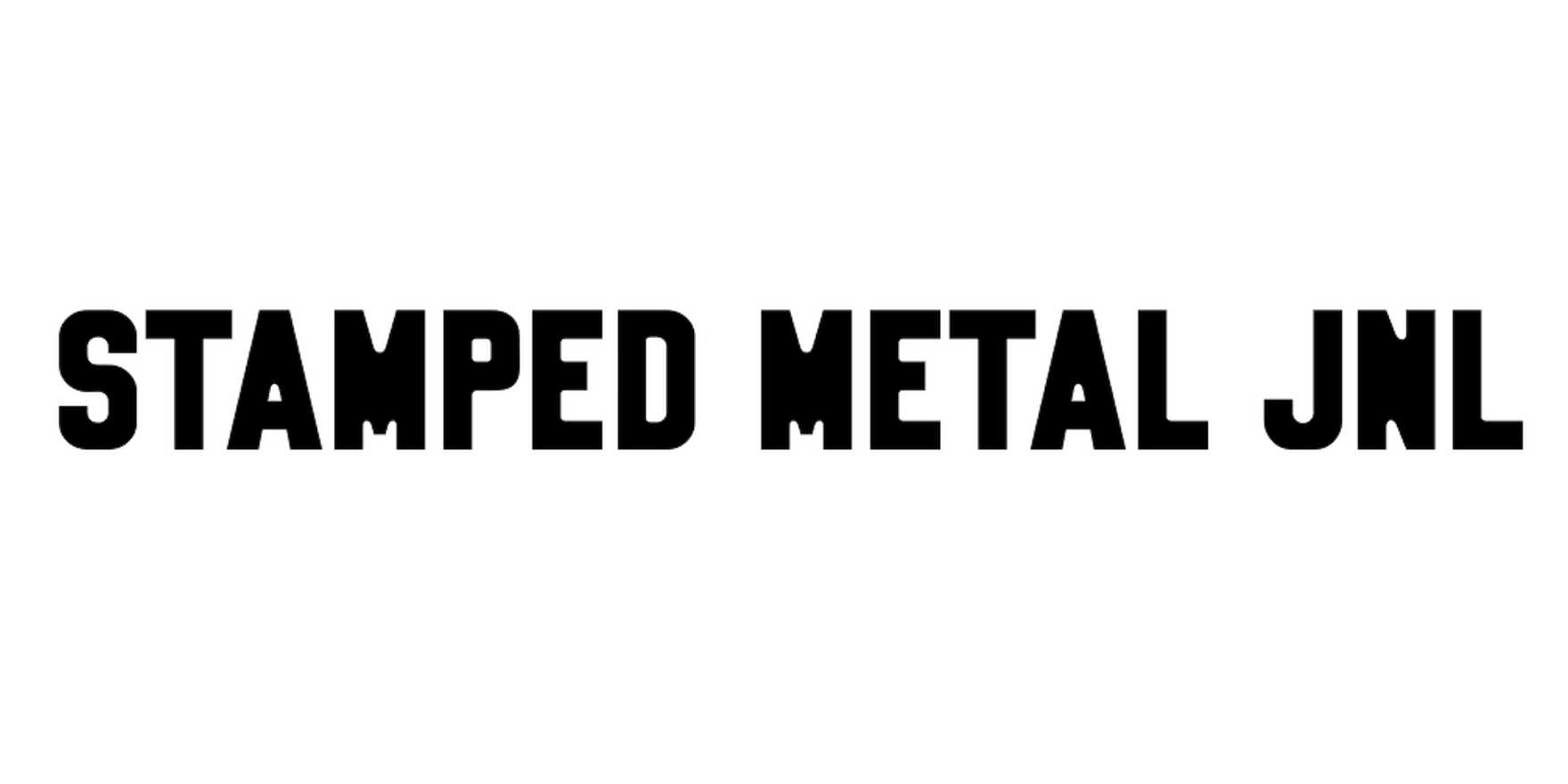 Stamped Metal JNL in use - Fonts In Use