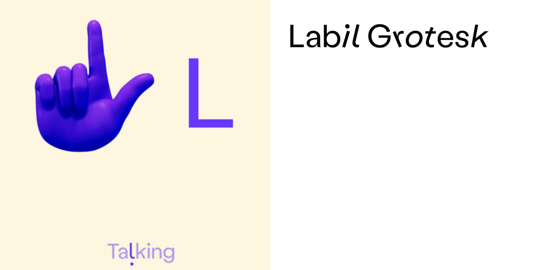 Fingerspelling website - Fonts In Use