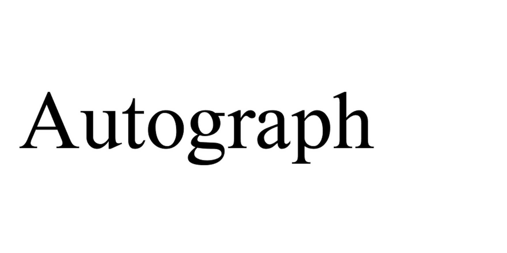 Autograph (Masterfont) in use - Fonts In Use