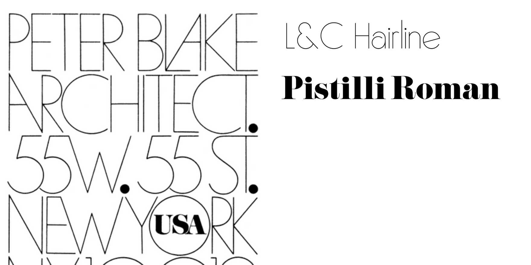 Peter Blake Architect logo - Fonts In Use