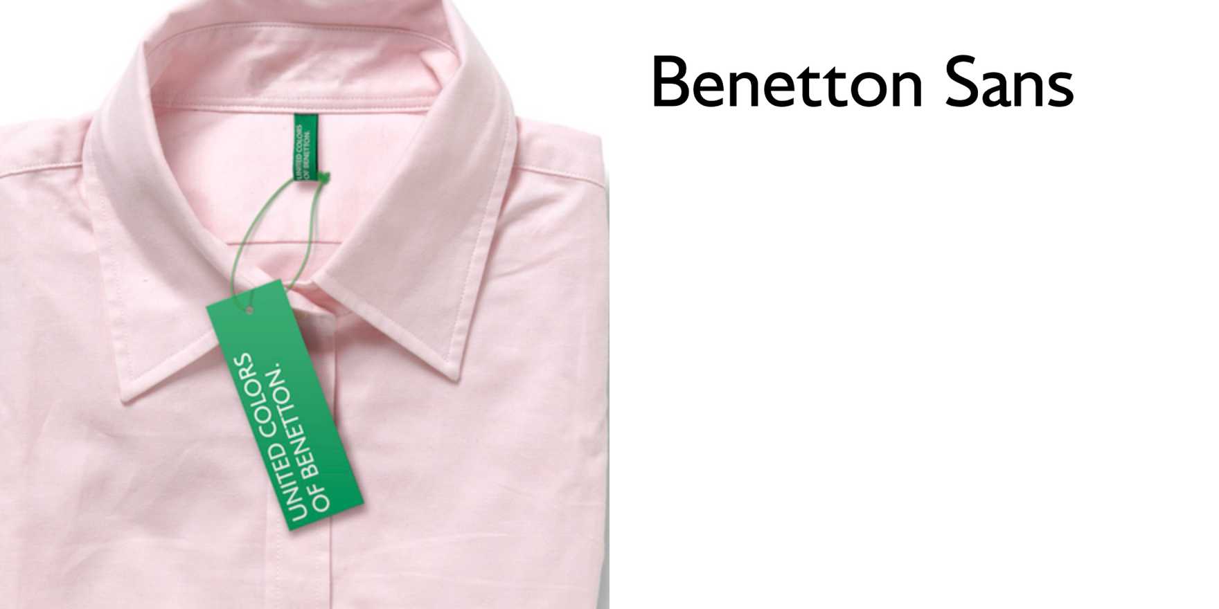 Benetton identity redesign - Fonts In Use