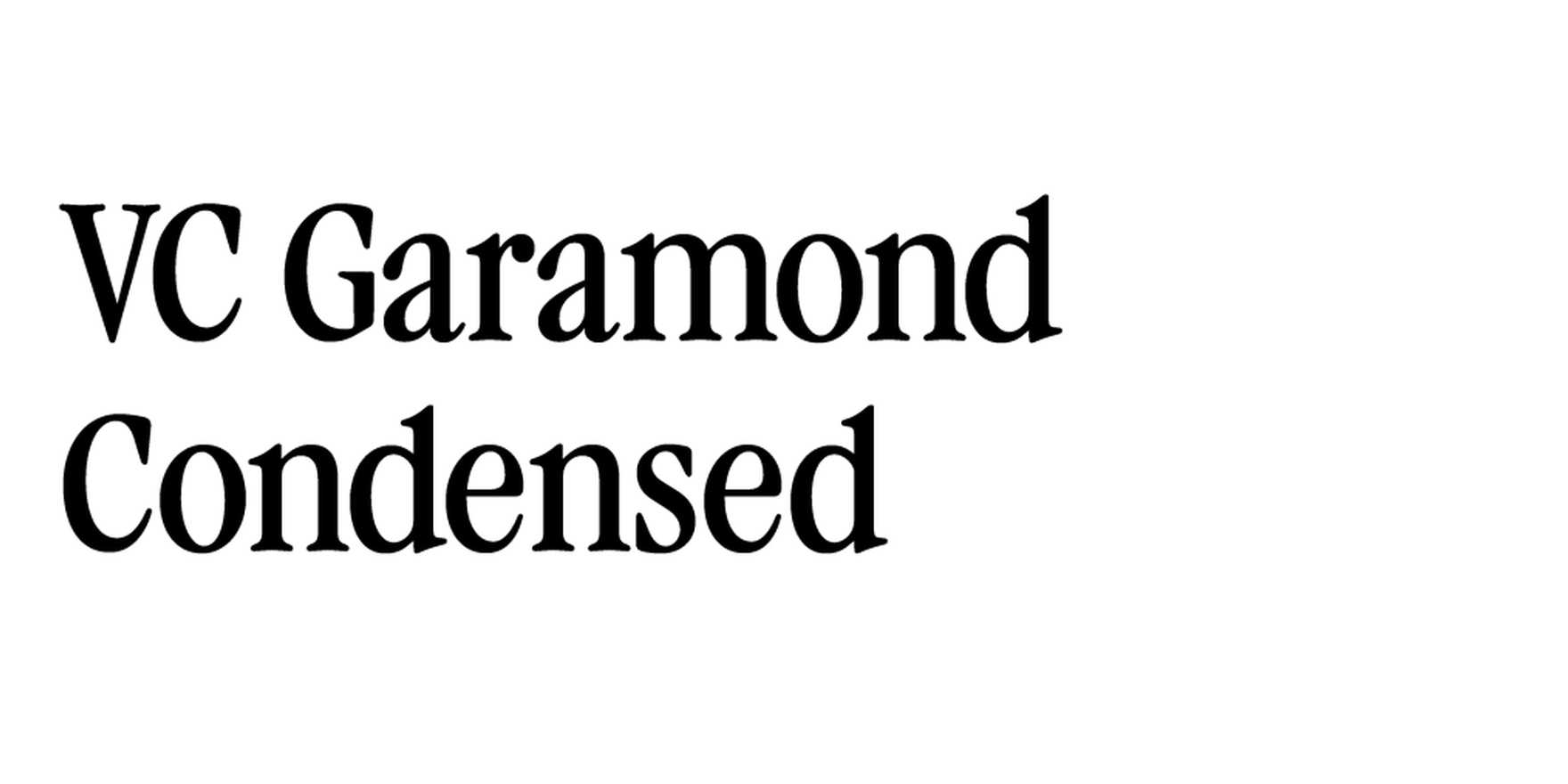 VC Garamond Condensed in use - Fonts In Use