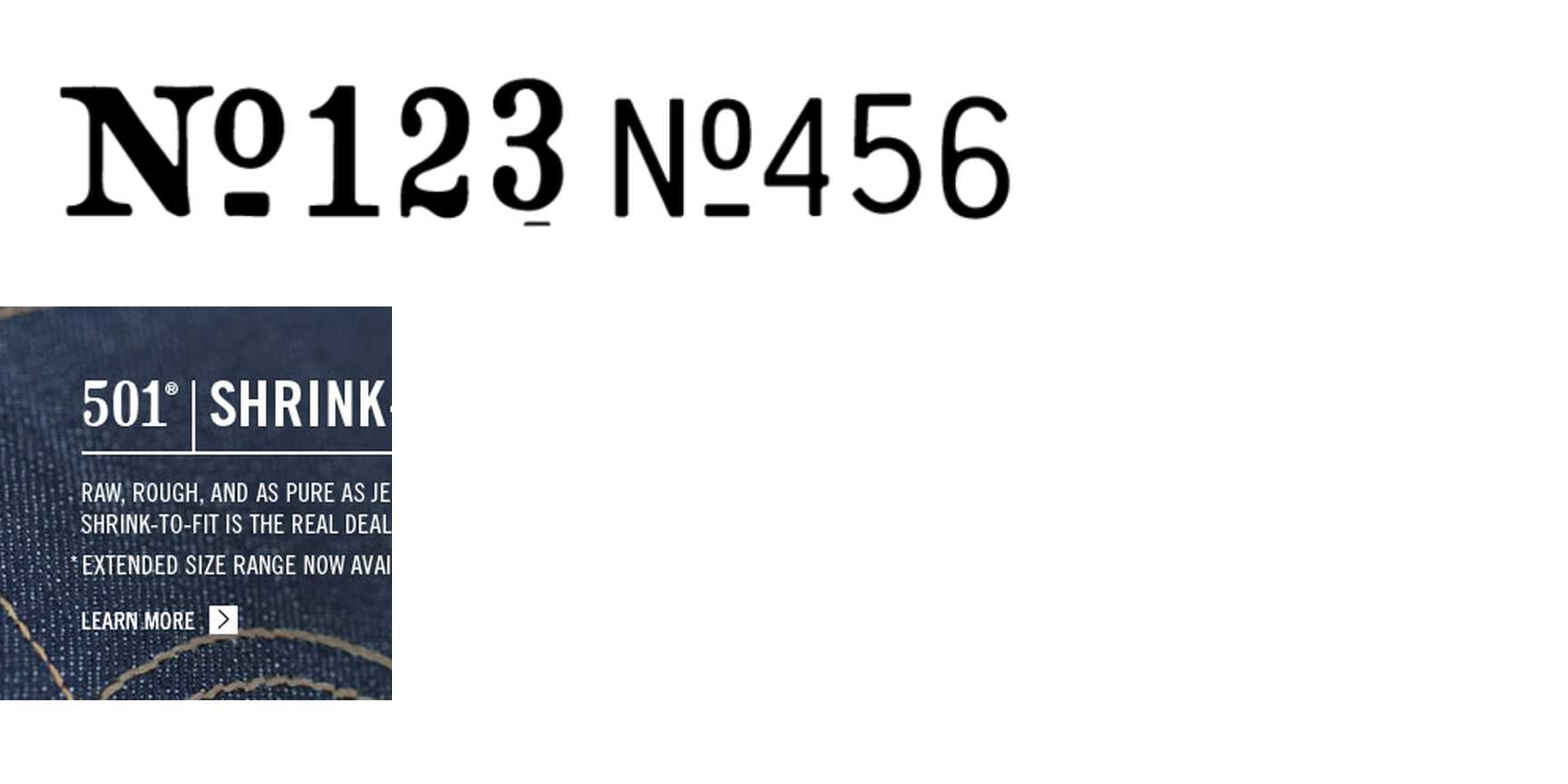 Crash Numbering in use - Fonts In Use