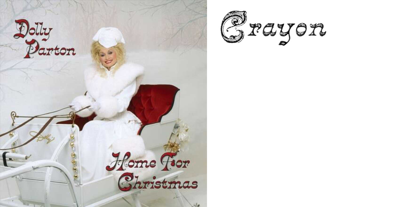Dolly Parton Home For Christmas Album Art Fonts In Use