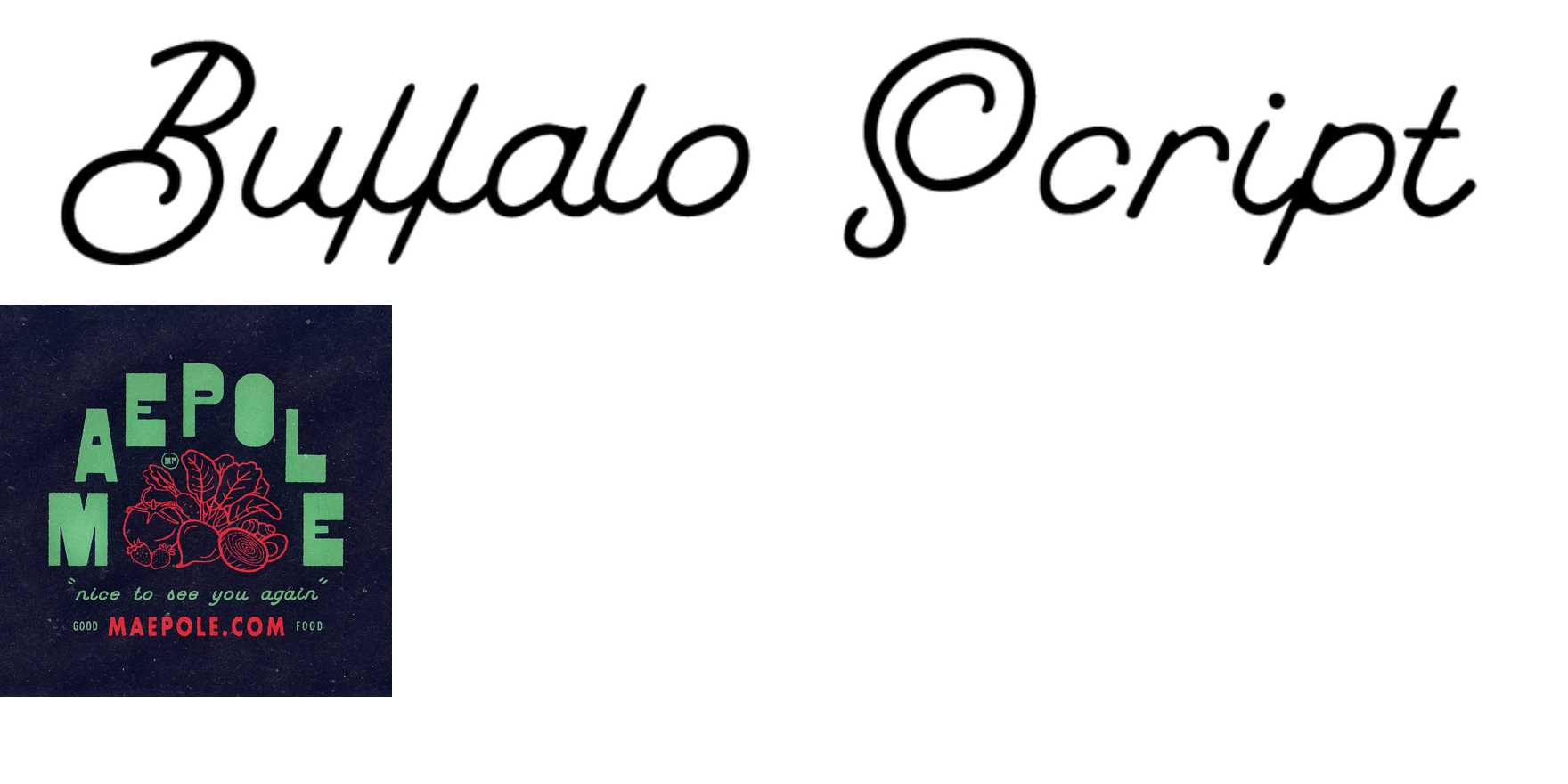 Buffalo Script in use - Fonts In Use