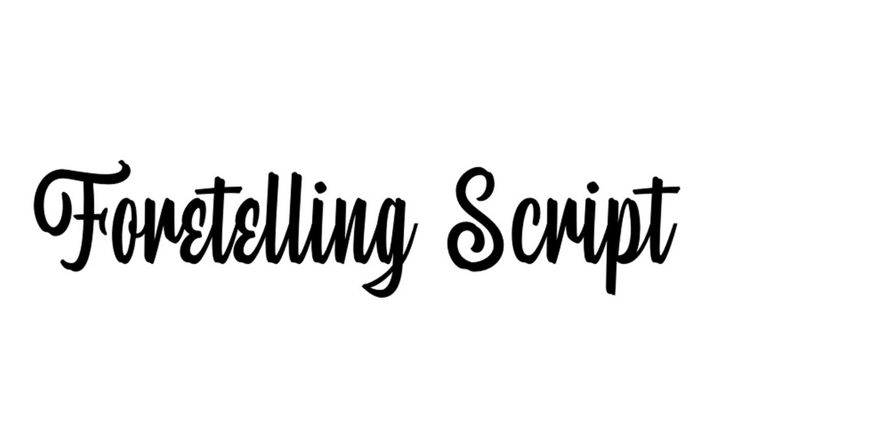 Foretelling Script in use - Fonts In Use